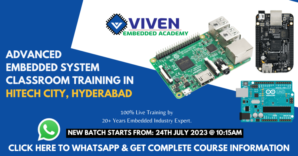 Best EMBEDDED systems training institutes in hyderabad with placements ...